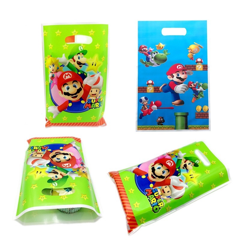 Super Mario Bros Loot Bag Gift Bag For Kids Birthday Party | Shopee ...