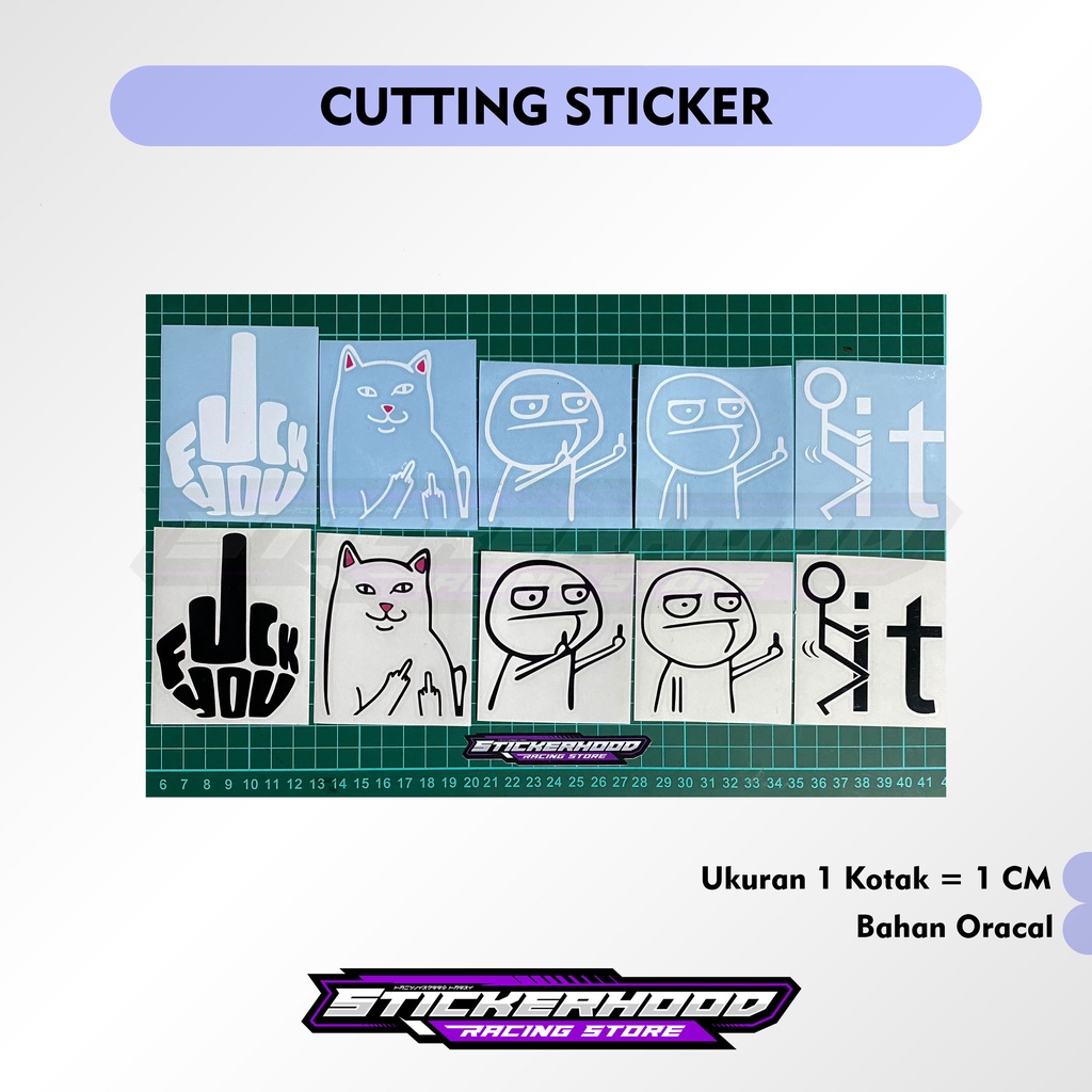 Middle FINGER Cartoon MEME STICKER | Shopee Malaysia