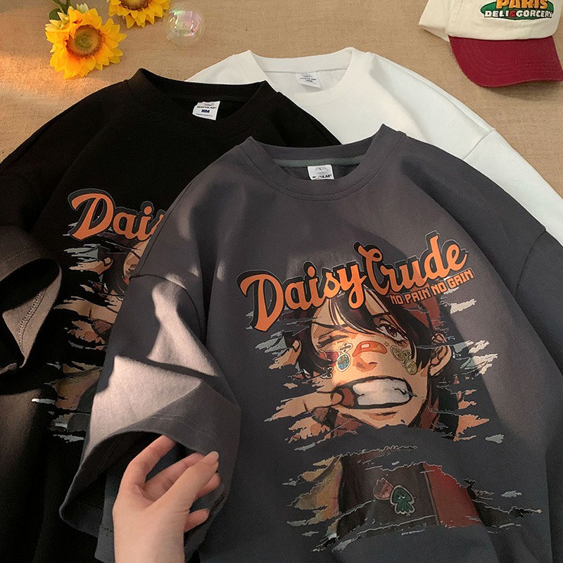 American High Street Short Sleeve T-shirt Men's Summer Heavy Weight ...