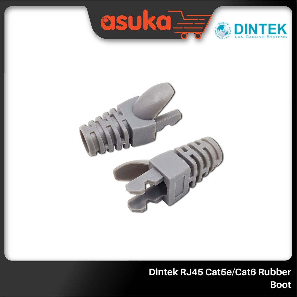 Dintek RJ45 Cat5e/Cat6 Rubber Boot (1601-0XXXX) | Shopee Malaysia