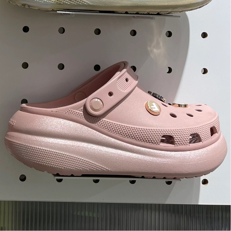Croc Crush Shimmer Clog Pink Shiny Women's Shoes Beach Shoes Cute Women ...