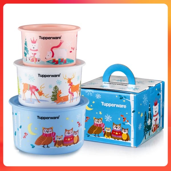 Tupperware 1.4L 950ml 600ml Winter Wonders Collection Set Limited ...