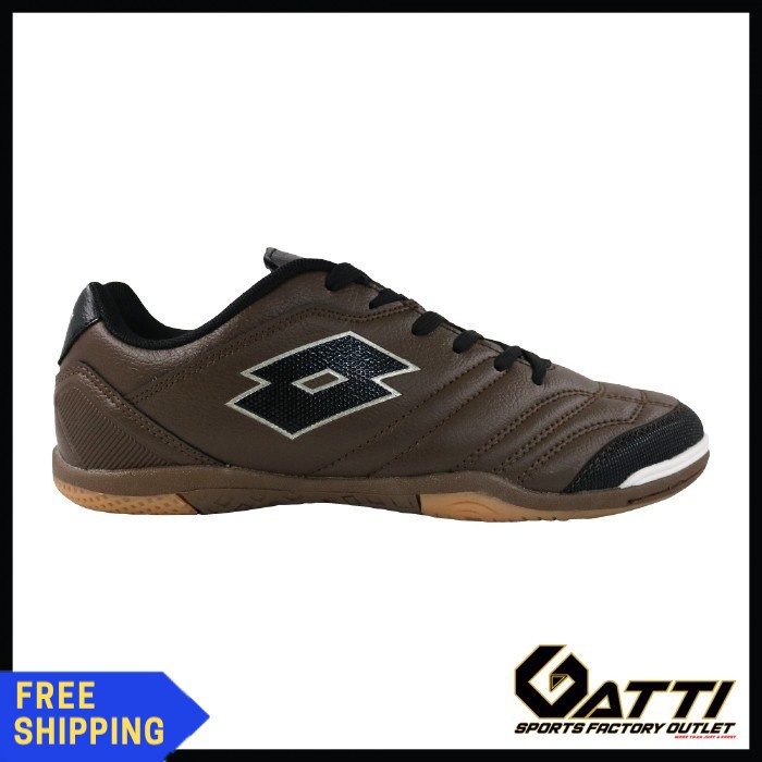 LOTTO FUTSAL SHOE THELIO F1415-27 DK. BROWN | Shopee Malaysia