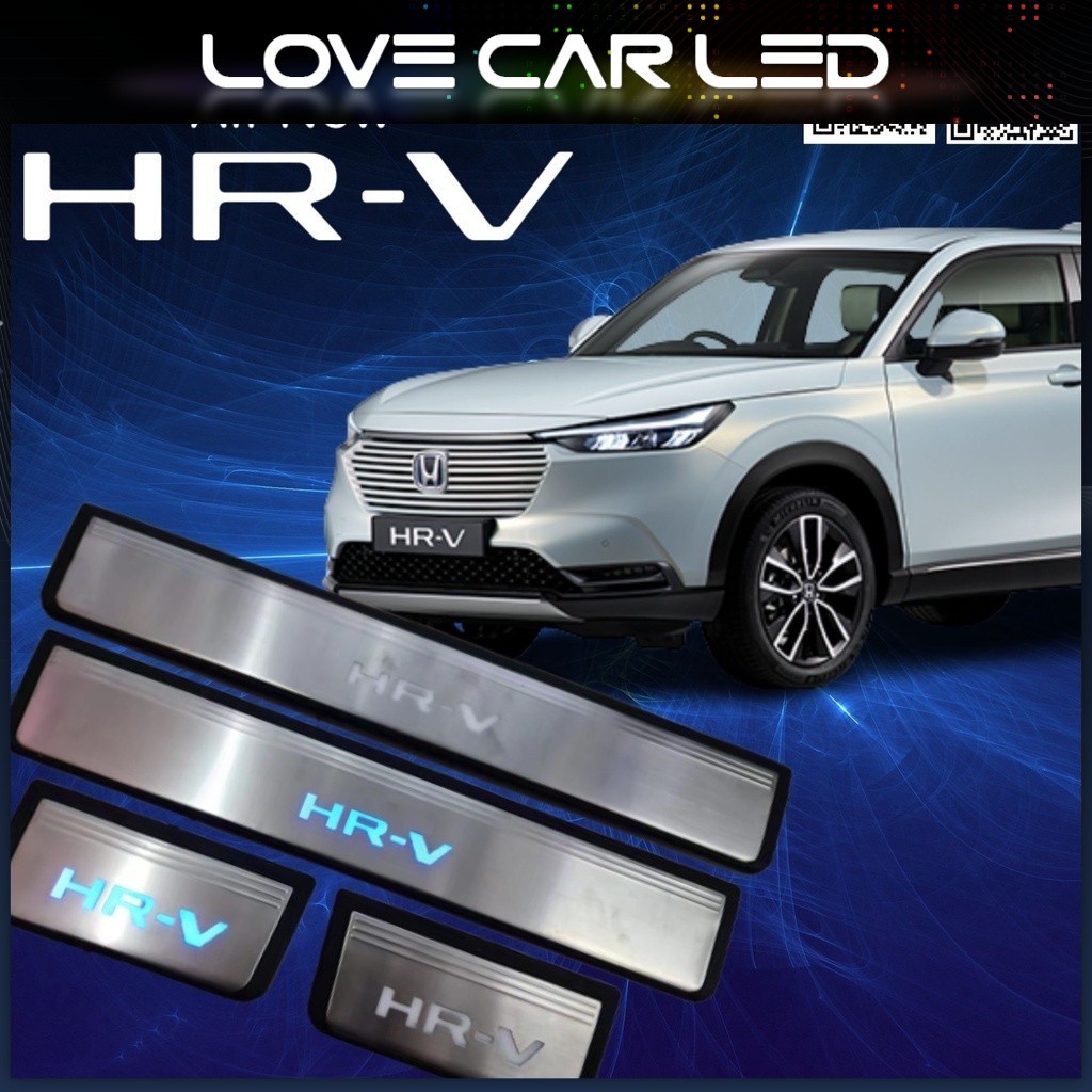 4PCS Honda HRV 2022 RV3/4/5/6 Side Steel Plate/Door Side Step With Led Blue | Shopee Malaysia