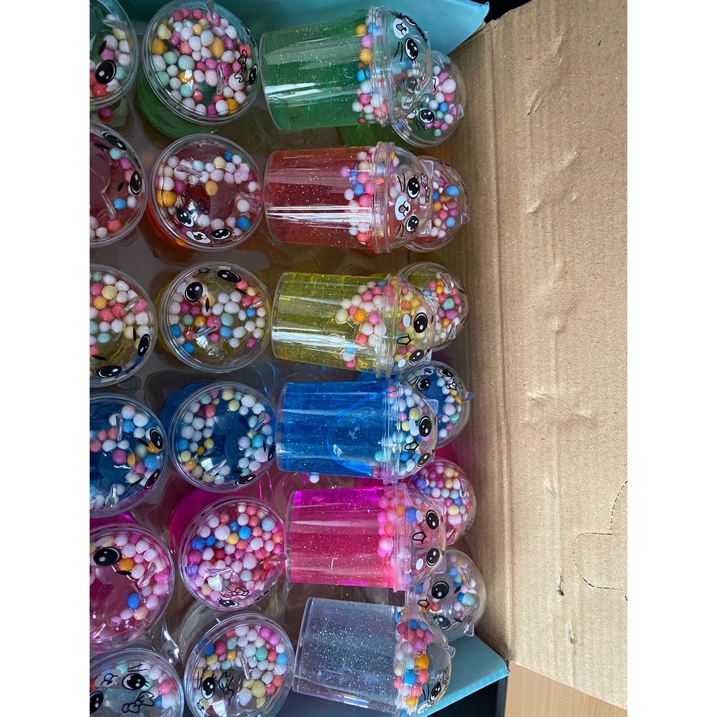 Slime Clear Mud Crystal Slime Toy with random motifs | Shopee Malaysia