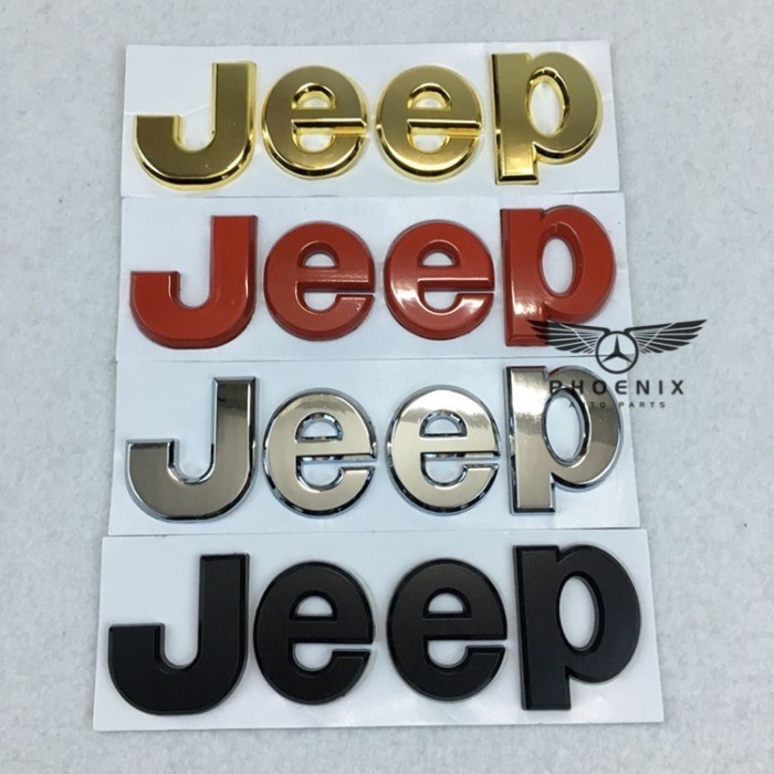 JEEP Rubicon Wrangler Cherokee Metal High Quality Logo Emblem - Gold ...