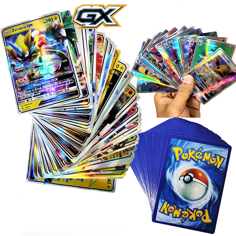 100PCS Pokemon Cards TAG TEAM GX TAKARA TOMY Shining Pokemon Trading ...