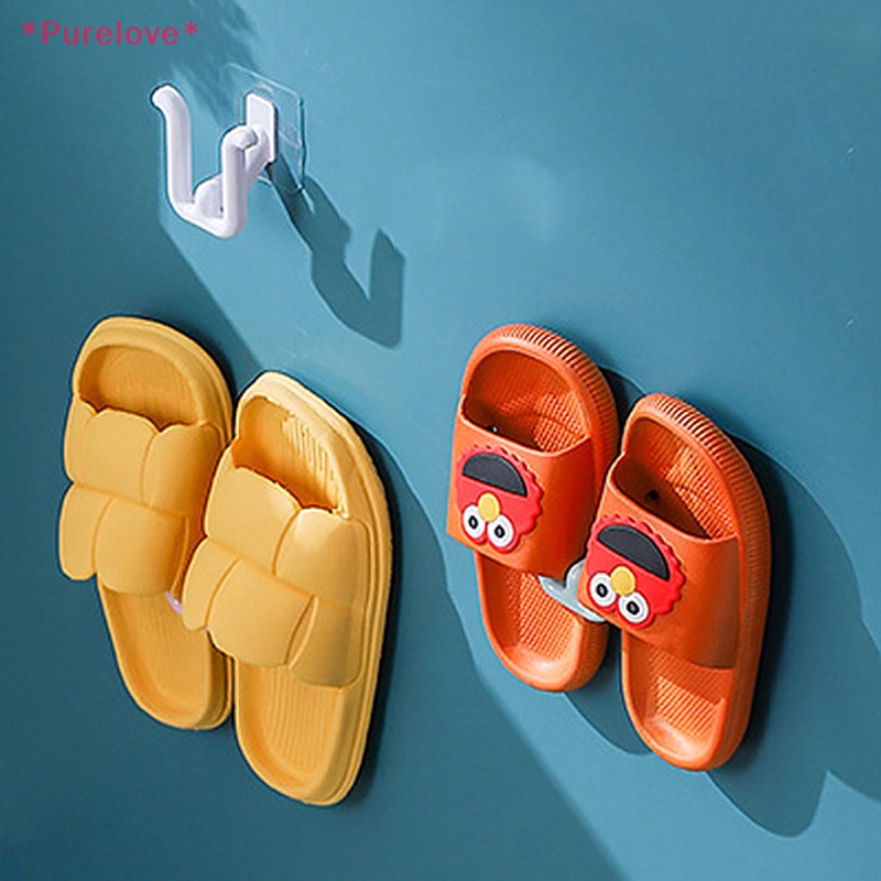 Purelove> Slippers Rack No Punching Bathroom Simple Slipper Hook Toilet ...