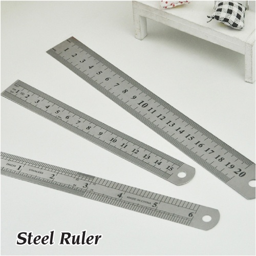 Steel Ruler | 15cm 30cm Stainless Steel Metric Ruler | 6 inch 12 inch ...