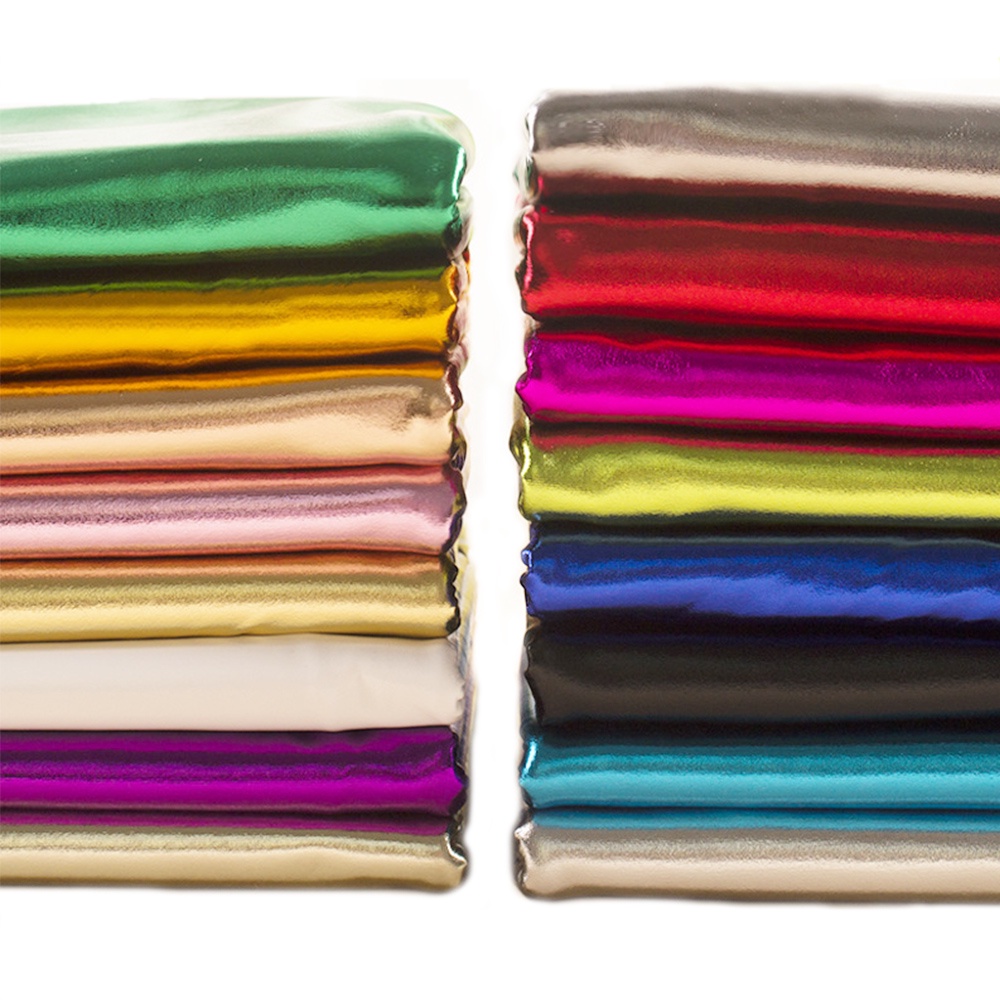 59in Width Shiny Surface Spandex Fabric Four-sided Stretch Bronzing ...