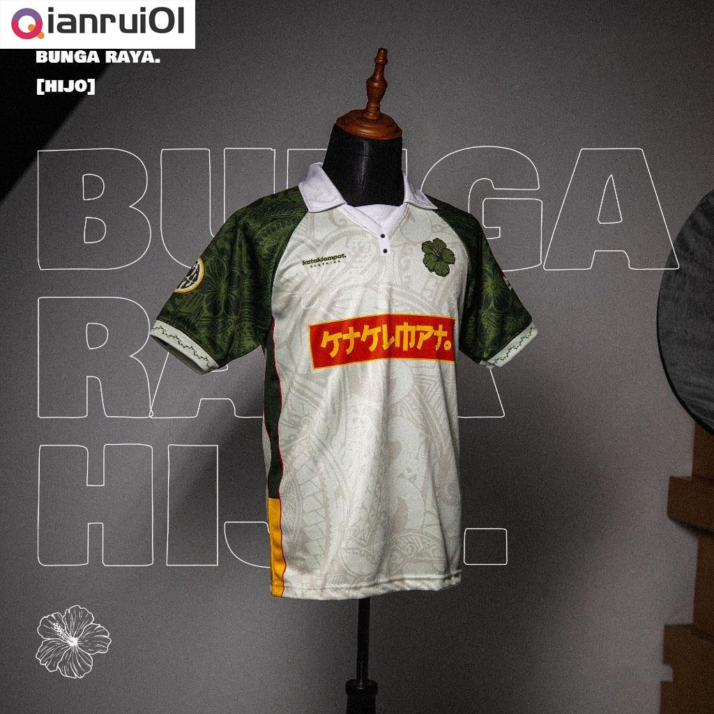 (Qianrui01) EDISI BUNGA RAYA HIJO RETRO COLLAR JERSEY 2023 Jersey ...