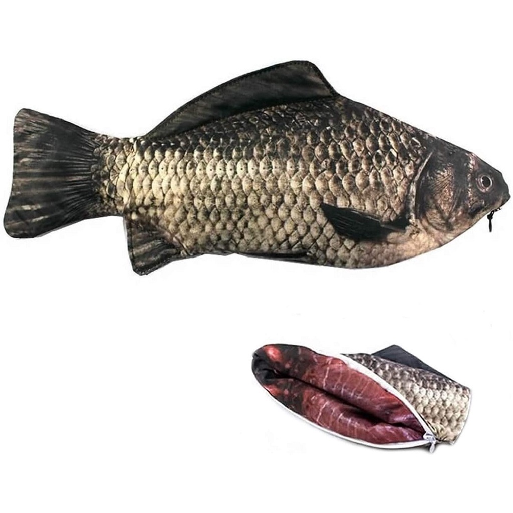 1Pc Creative Fish Shape Pencil Case Stationery Box Pencil Bag Coin ...