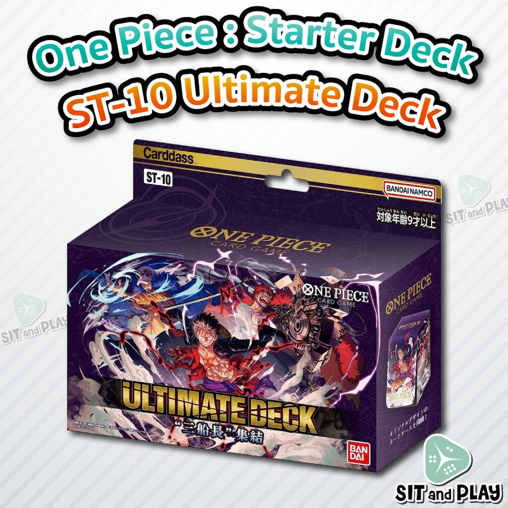 One Piece Card Game-ULTIMATE DECK -The Three Captains- [ST-10] Japanese With Tis. | Shopee Malaysia