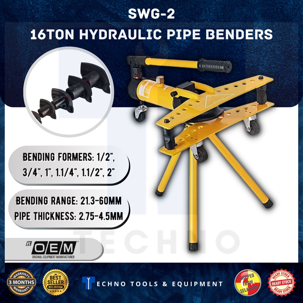 Hydraulic Pipe Benders 16 Ton 1/2'' - 2'' - 100% Brand New | Shopee ...