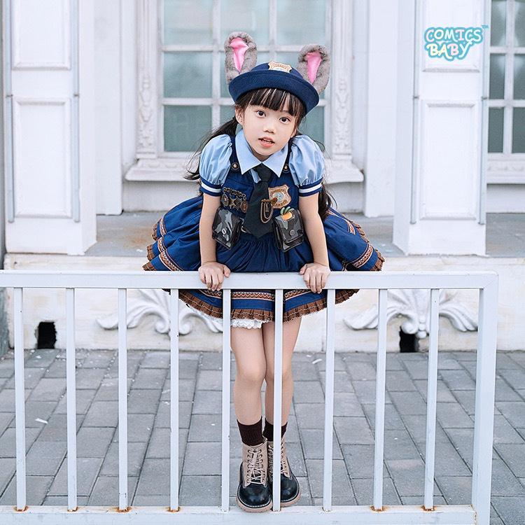 Zootopia Judy Cosplay Costume Princess Dress for kids Anime Judy Hopps ...