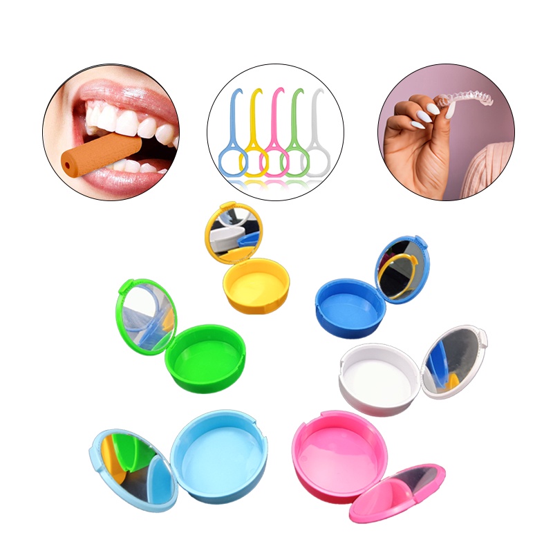 Denture Box Fake Teeth Box Denture Case Dental Retainer Mouth Guard Box ...