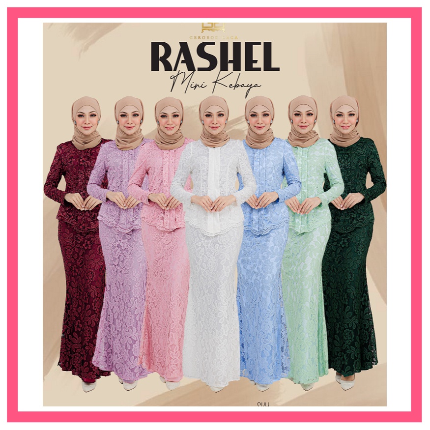 Baju Raya 2023 Rashel Mini Kebaya Moden Kebaya Lace Baju Kebaya Nyonya ...