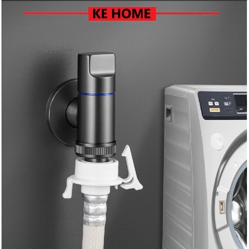 Universal Clip On Washing Machine Faucet Valve Automatic Water Stop ...
