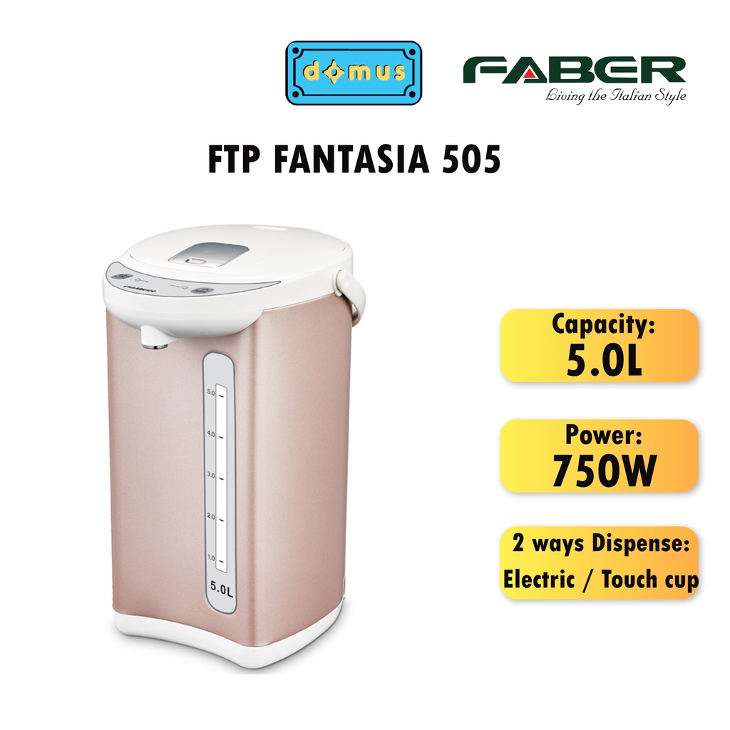Faber Thermo Pot Water Dispenser 5.0L Pemanas Air Elektrik 熱水壺電熱水壺 FTP FANTASIA 505 / FTP 505 ...