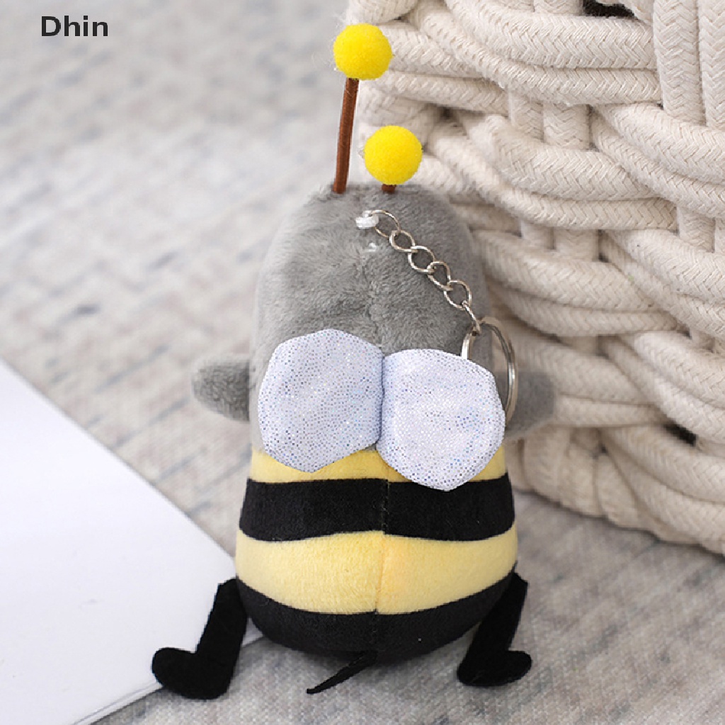 [Dhin] Funny Shark & Bee Plush Toy Stuffed Soft Shark Bee Doll Key ...
