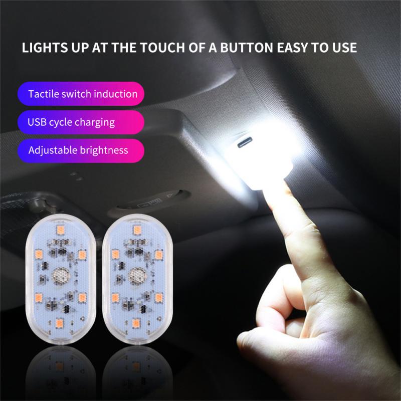 Magnetic Wireless Car Interior Led Light, Mini Touch Control, Reading ...