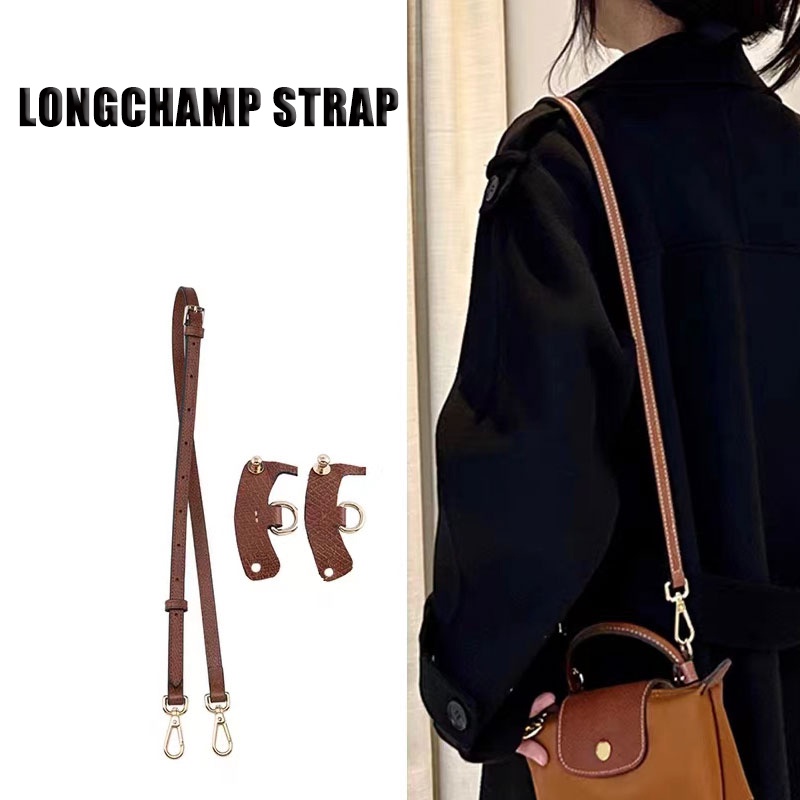 Longchamp mini bag Messenger shoulder strap free punching leather ...