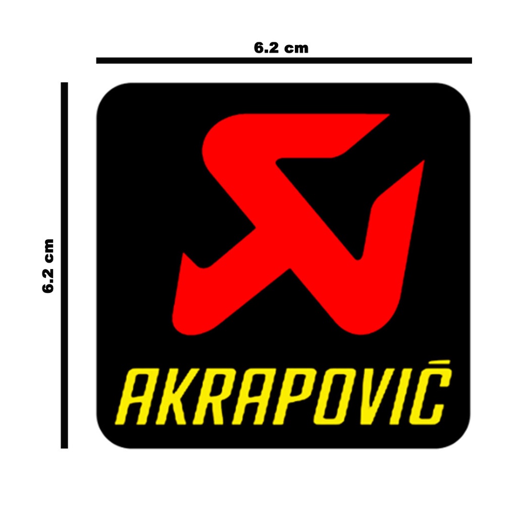 Sticker Motor Sticker Cutting AKRAPOVIC Square ST330 | Shopee Malaysia