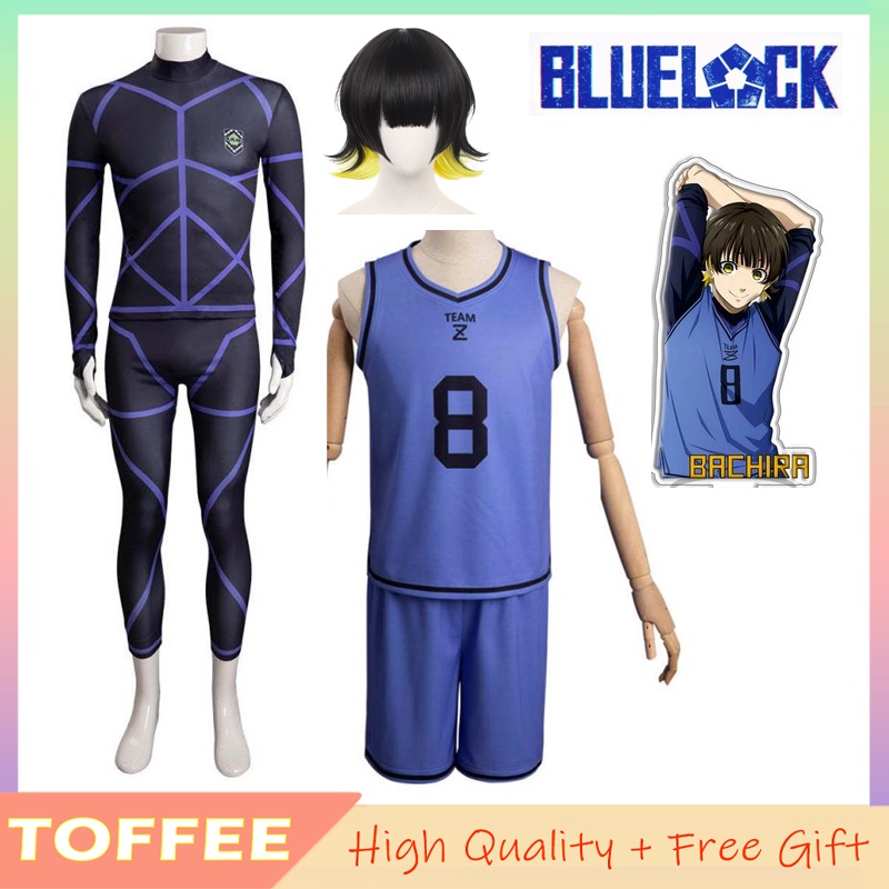 Anime BLUE LOCK Bachira Meguru Cosplay Costume Jupsuit Football Sports ...