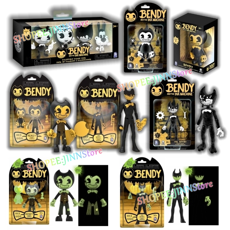 -JN-BENDY THE INK MACHINE Horror Game Cartoon Toy Action Anime Figure ...