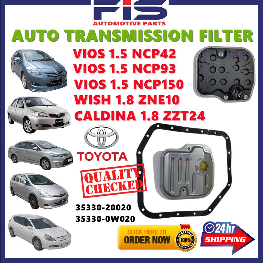 FIS Auto Gearbox Filter Toyota Vios 1.5 NCP42 NCP93 NCP150 Wish 1.8 ZNE10 Automatic Transmission ...