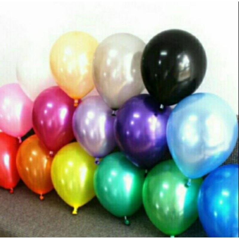 10pcs 12 inches metallic balloons 6785 (Please Read The Product's ...