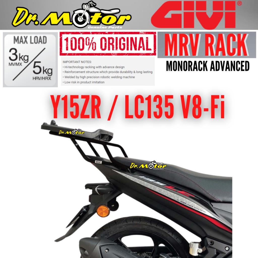 Y15ZR LC135 V8 Fi LC135Fi EXCITER GIVI MRV MONORACK MONOTECH RACK ...