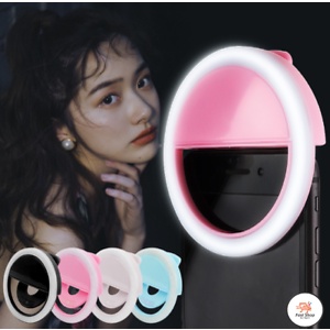 FS Rechargeable Luxury Selfie LED Selfie Camera Ring Flash Fill Light ...