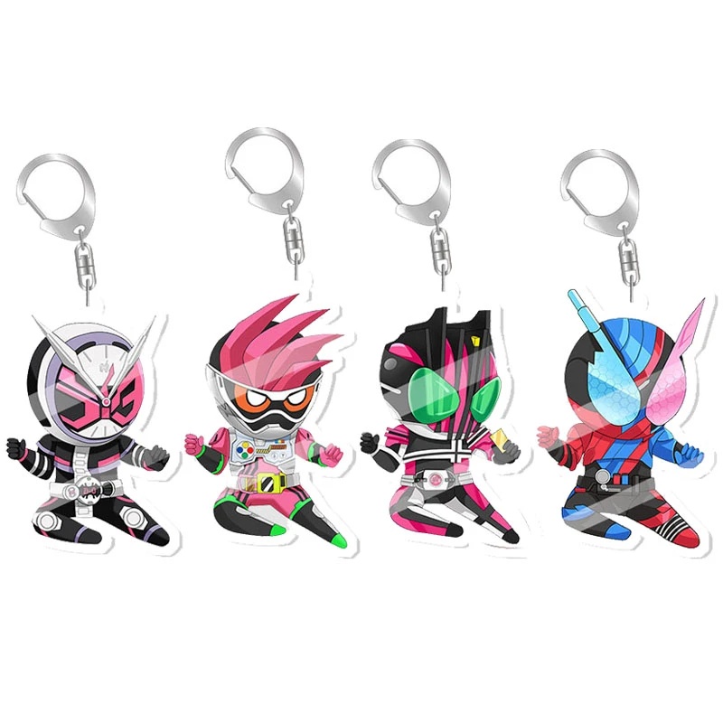 Masked Kamen Rider Cosplay Key Chains Two-sided Keychain Acrylic ...