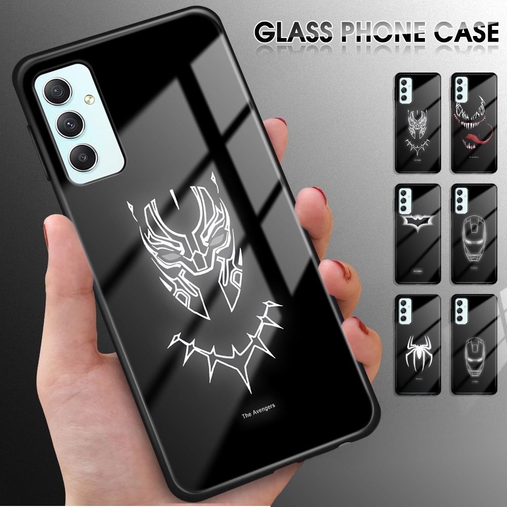 (Luminous Glass Case) For Samsung Galaxy A54 A34 A14 5G A24 A04 ...