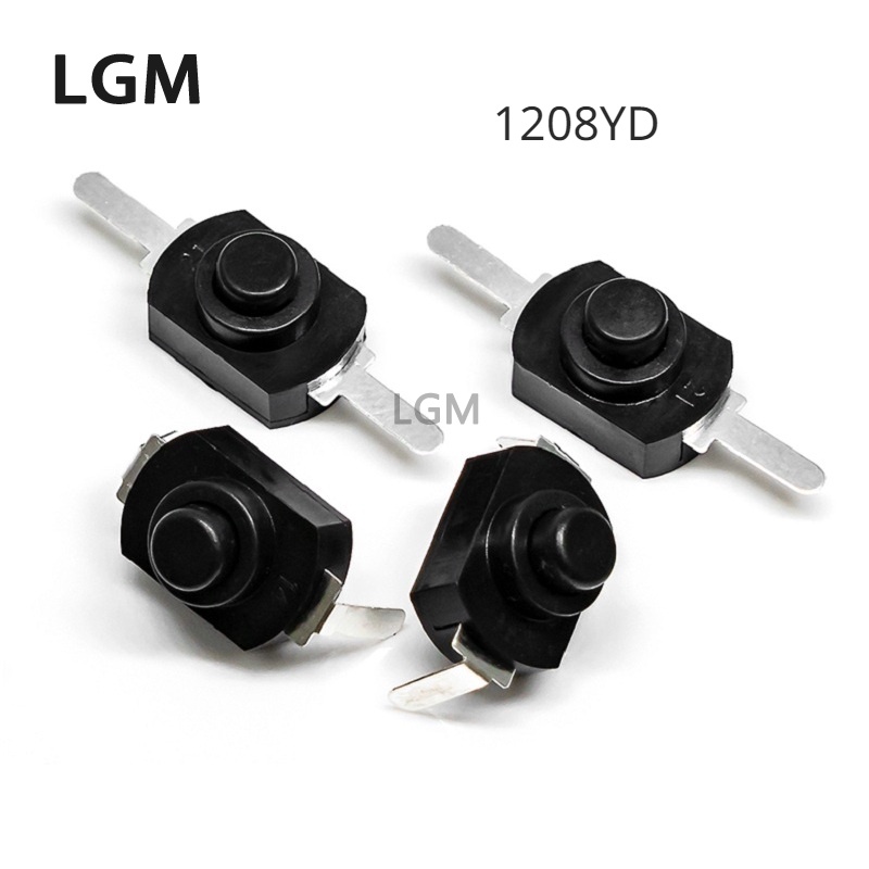 100Pcs/20Pcs 1208YD Flashlight Torch Control Switch Latching Self ...