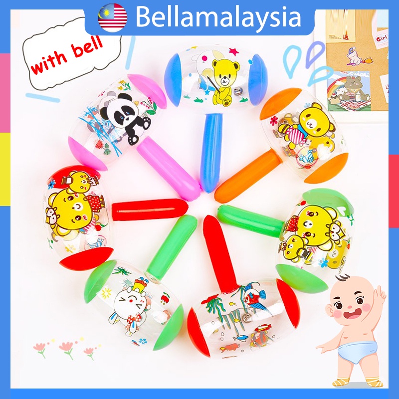 Bella Mainan Tukul Cartoon Hammer With Sound Bell PVC Squeaky Hammer ...