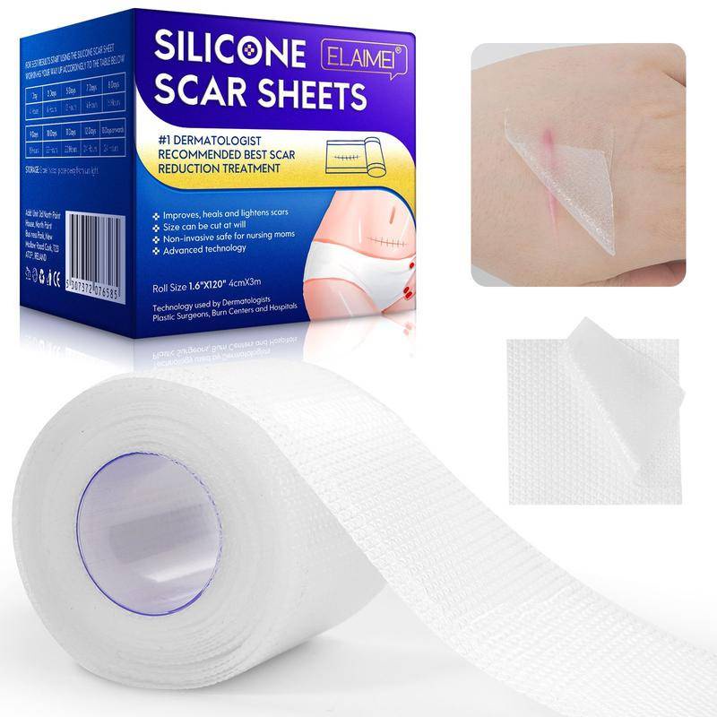 3m Invisible Transparent Silicone Scar Sheet Painless Scar Repair Tape ...