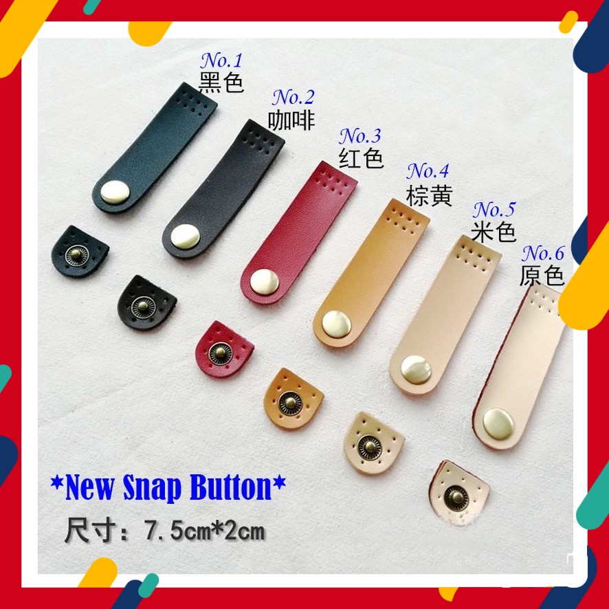 True Leather Snap Button (Type A or New Snap Button) | Shopee Malaysia
