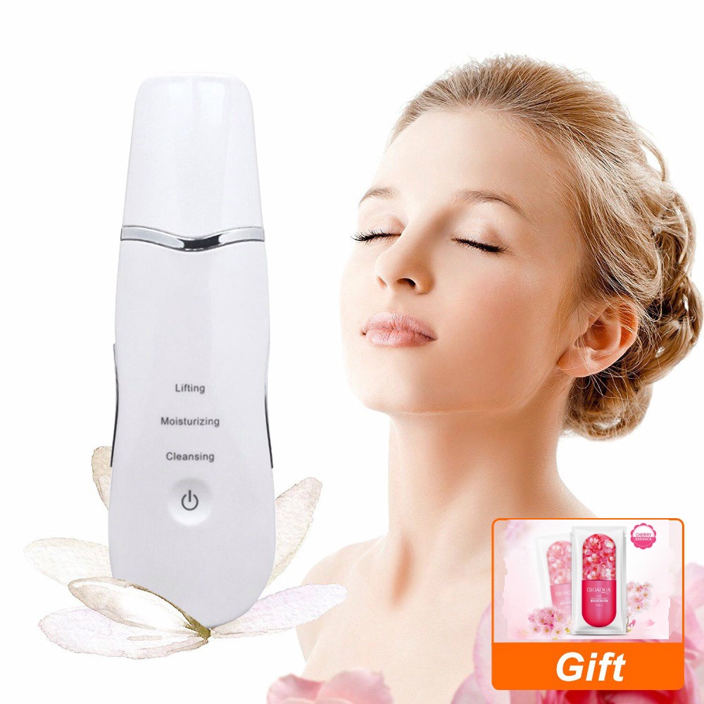Ultrasonic facial shovel machine Iontophoresis Skin scrubber electric ...