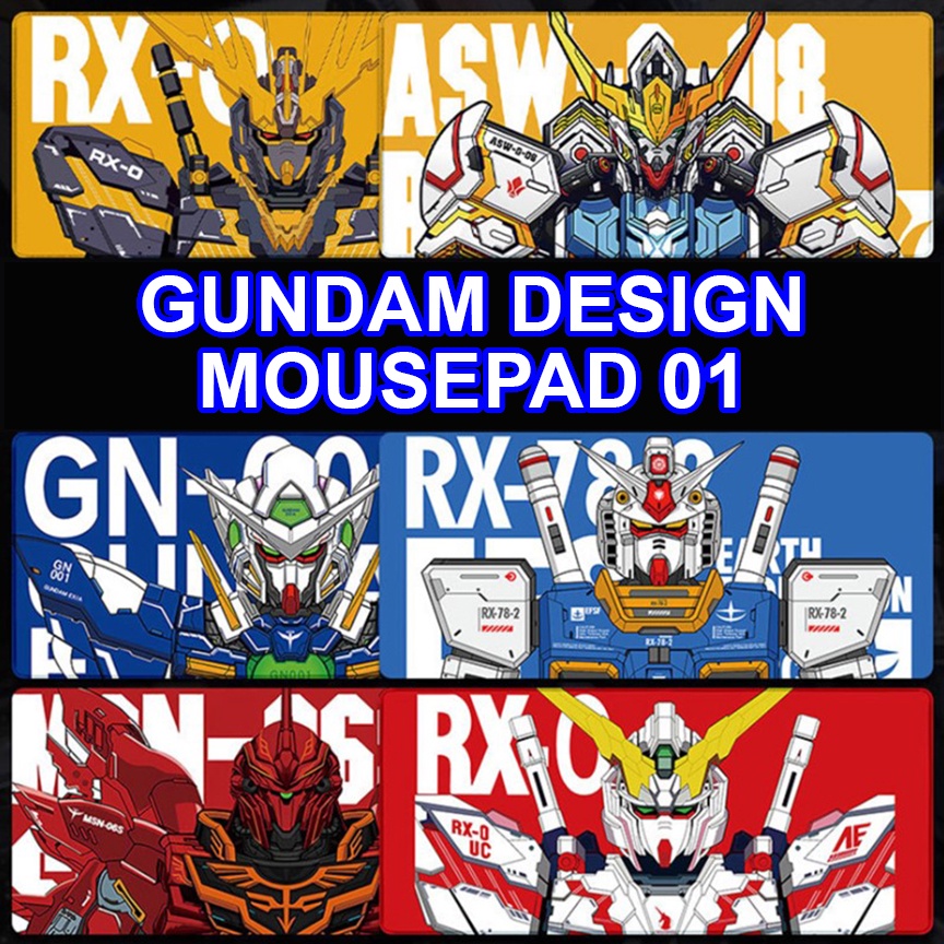 [GUNDAM MERCHANDISE] Gundam Design Computer Mouse Pad / Waterproof ...