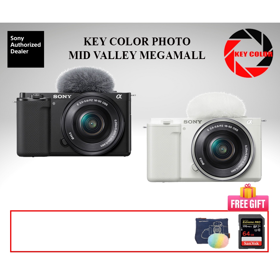 (Ready Stock) Sony ZV-E10 ZVE10 16-50mm Kit + Sandisk Extreme Pro 64GB ...
