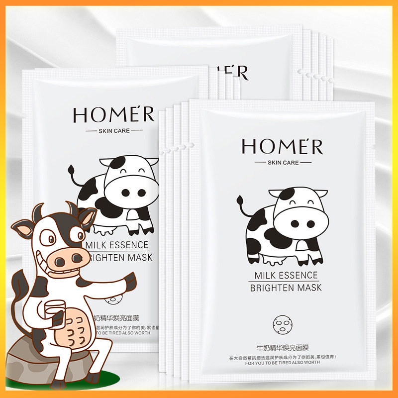 Milk Facial mask Plus Natto Plus Goat Milk Moisturizing Whitening ...
