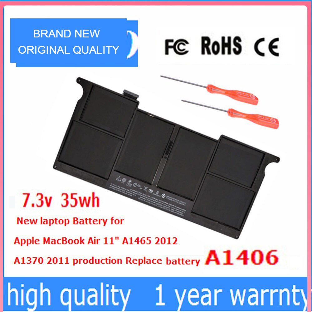 A1406 laptop Battery for Apple MacBook Air 11" A1465 2012 A1370 2011 ...