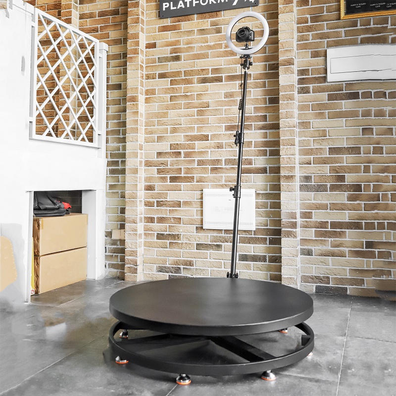 《KL IN STOCK》 APP and Remote Control Rotating 360 Degree Photobooth Automatic Portable Selfie ...