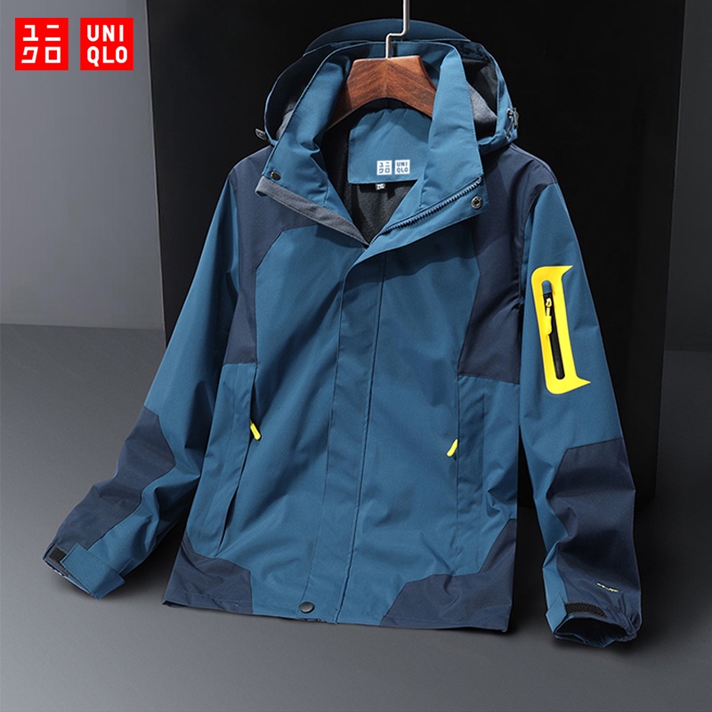 L-6XL UNIQLO Men's Waterproof Jacket High Quality Large Size Loose ...