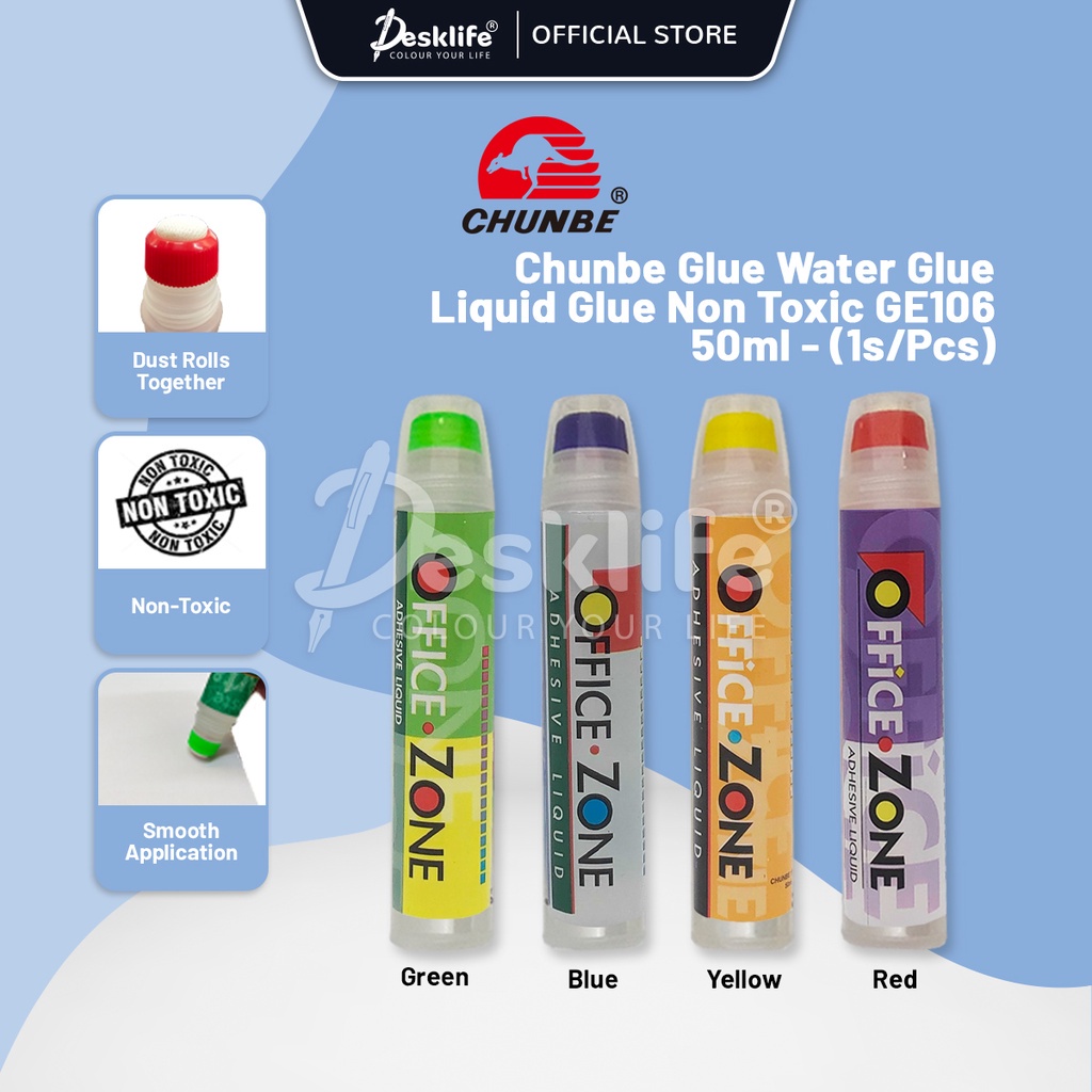 Desklife Chunbe Glue Water Glue Liquid Glue Non Toxic Gam Kertas GE106 ...