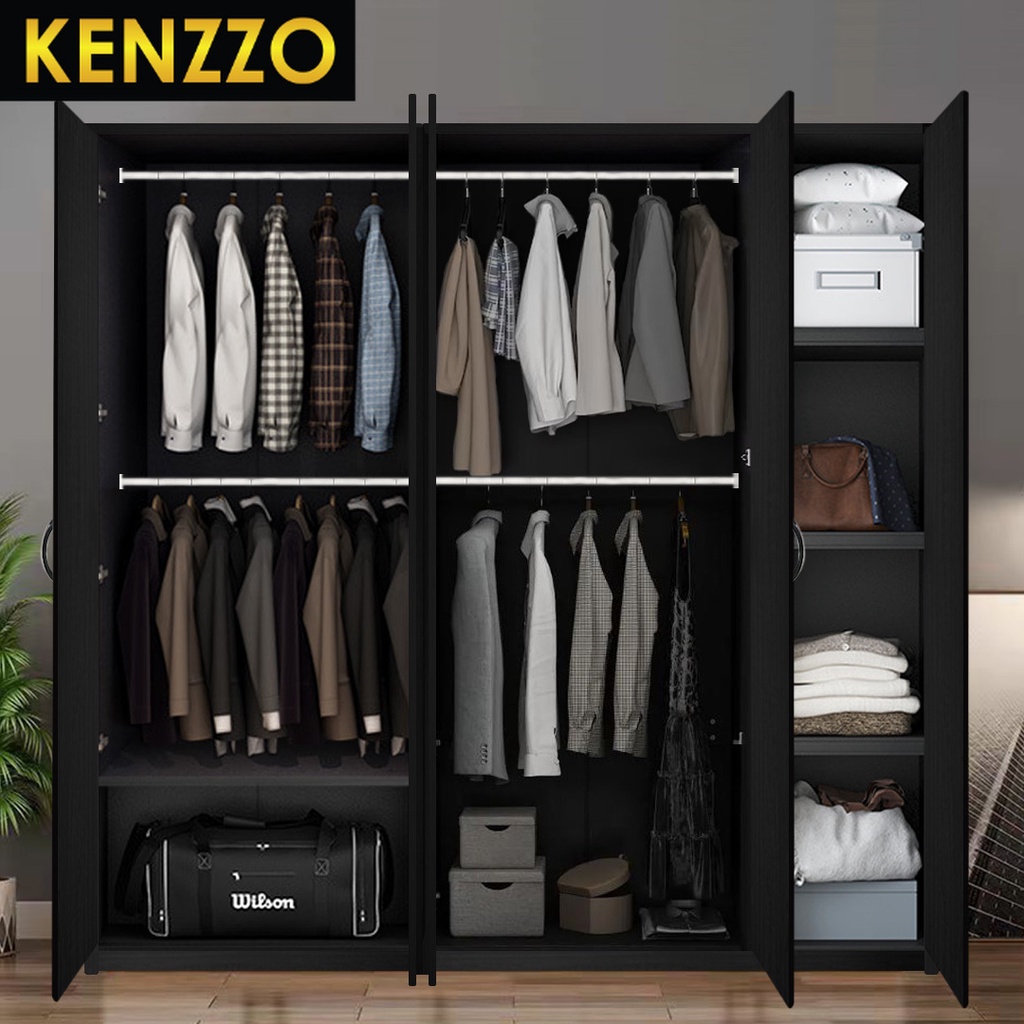 KENZZO : 4 door multifunctional wooden wardrobe/ multifunctional ...