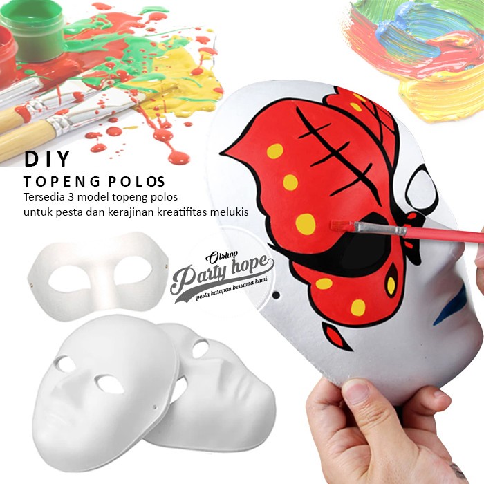 Diy Plain Masks/halloween Masks/Party Masks/Painting Plain Masks ...