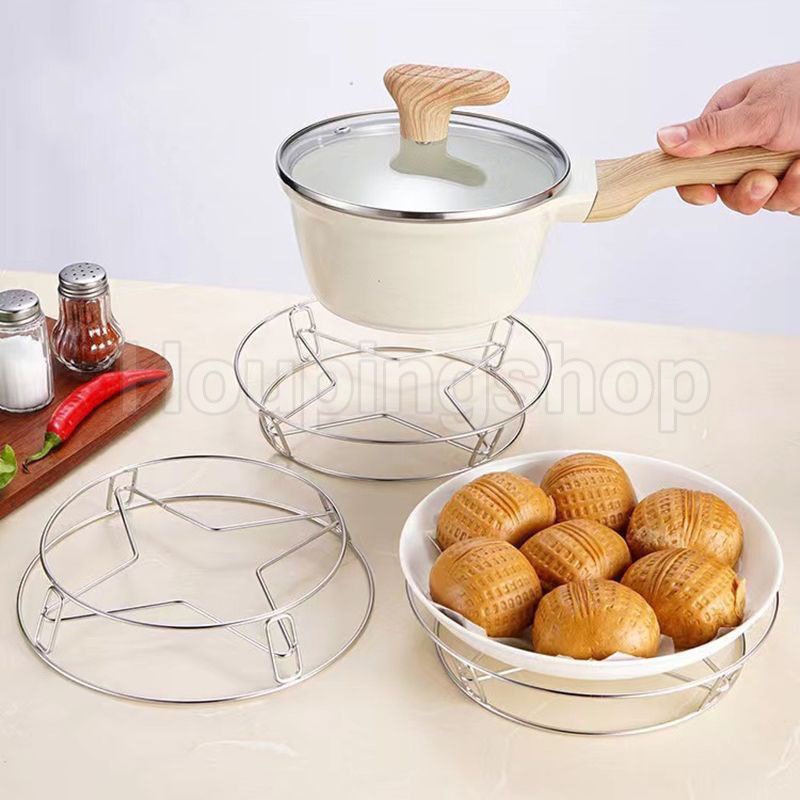 Stainless Steel Steaming Rack Insulation Rack Kitchen Gadgets Water ...